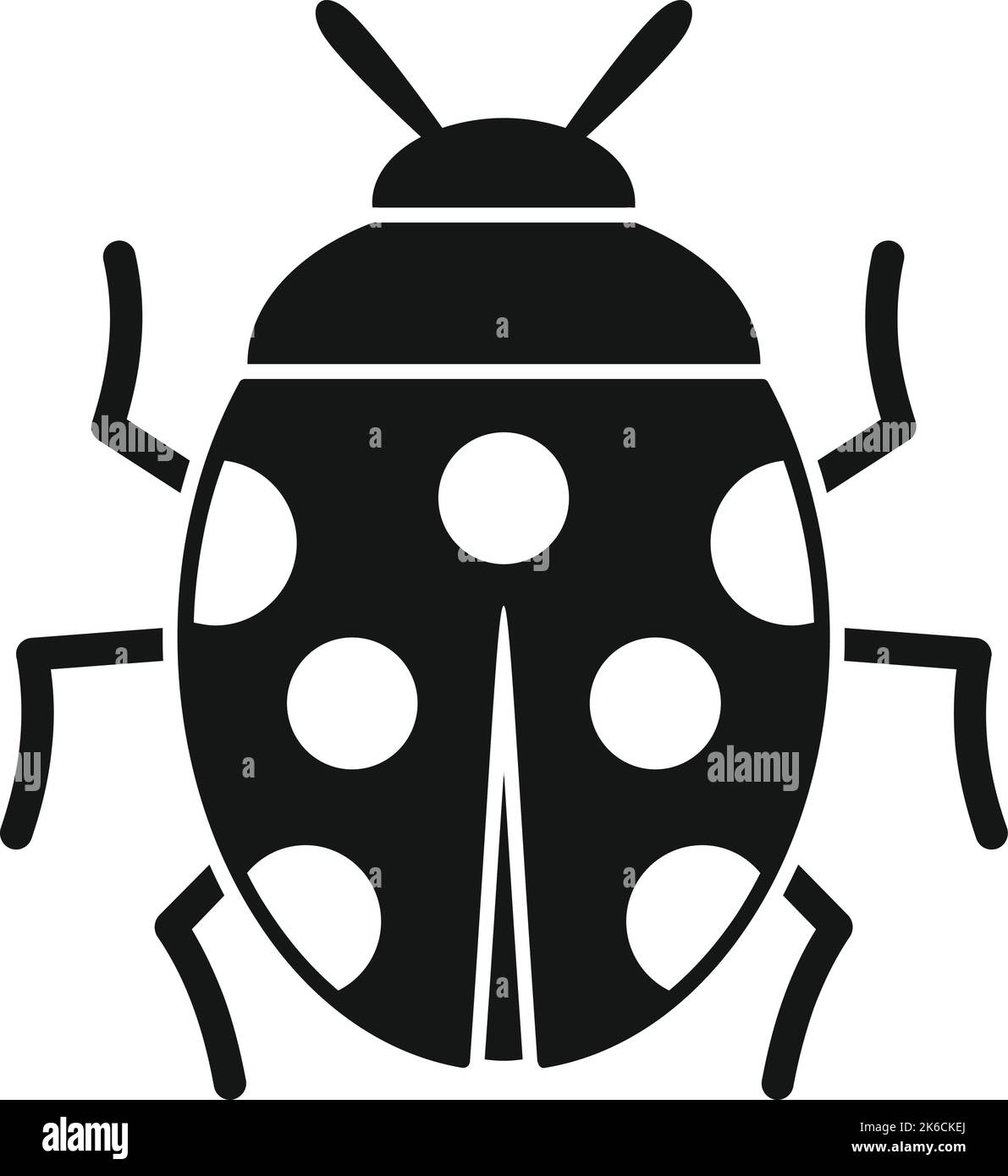 Luck ladybug icon simple vector. Japan fuji. Cute charm Stock Vector ...