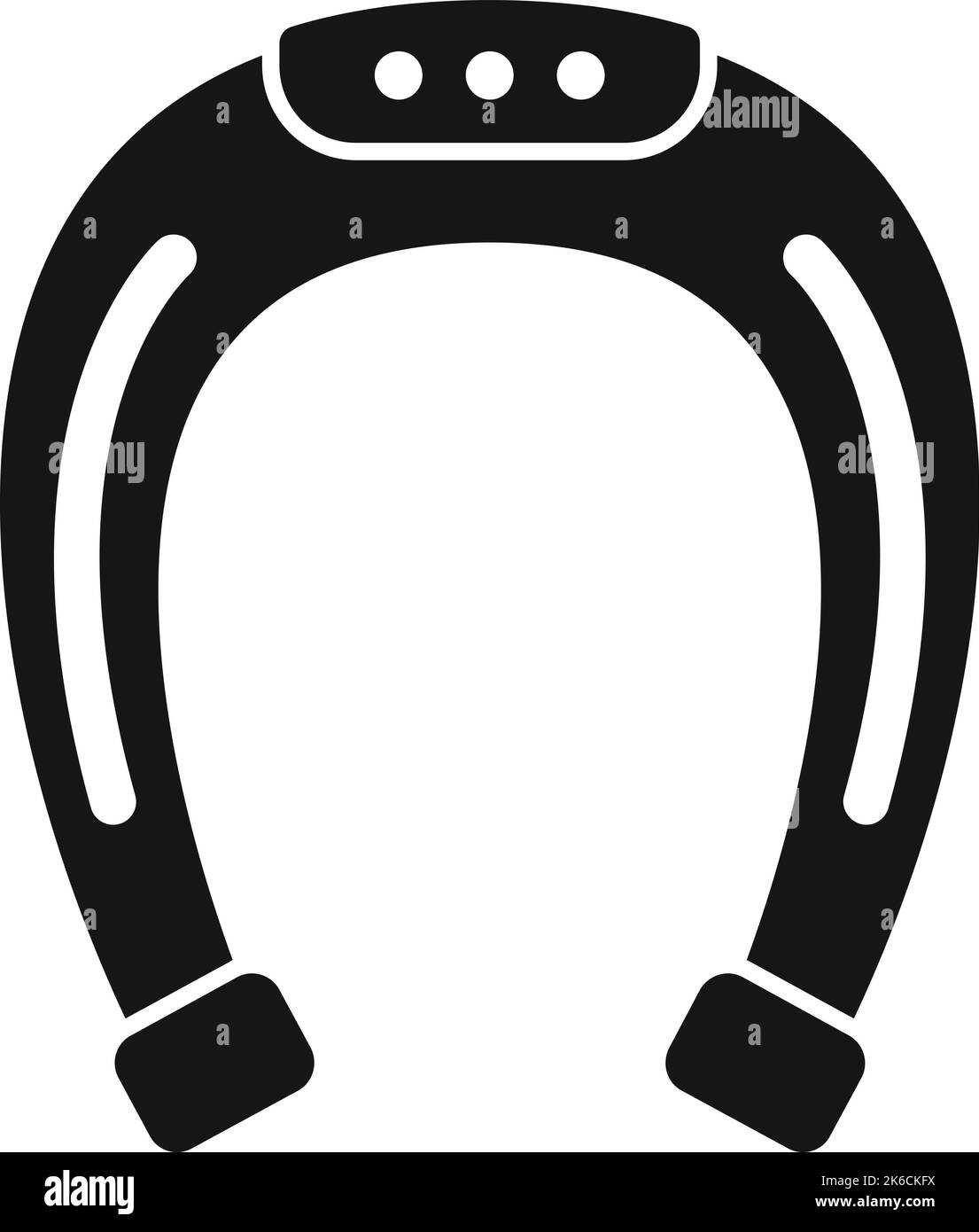 Gold horseshoe icon simple vector. Chinese fortune. Asia money Stock ...