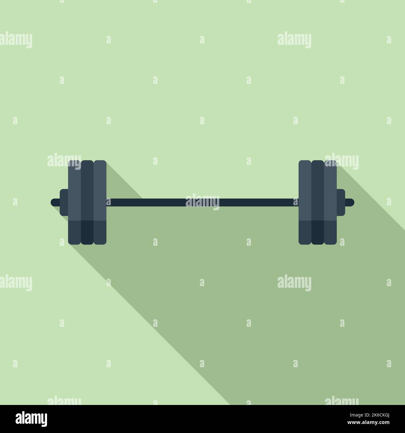 Gym barbell icon flat vector. Healthy sport. Lifestyle fit Stock Vector ...