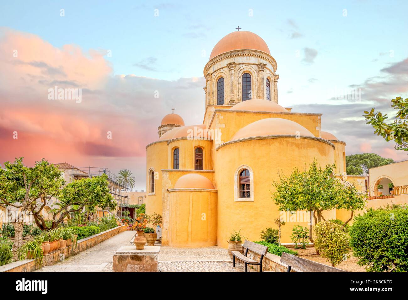 Holy Trinity Cloister, Meteora, Island Crete, Greece Stock Photo - Alamy