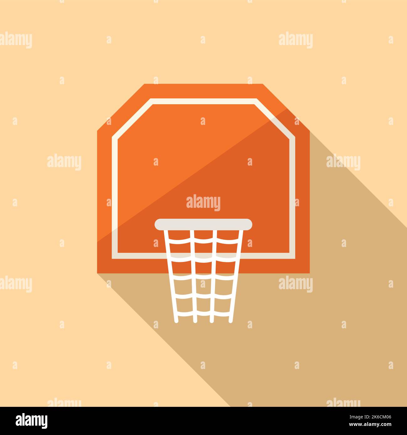 Basketball board icon flat vector. Sport exercise. Workout fit Stock ...