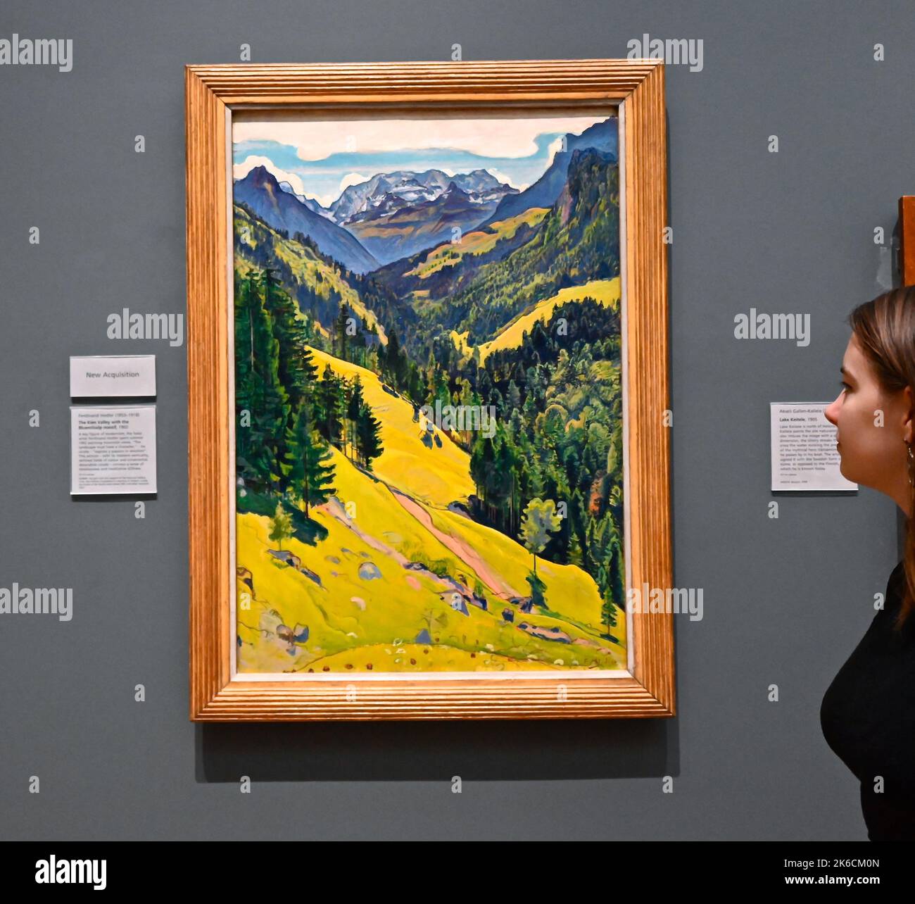 The Kien Valley with the Bluemlisalp massif, the first painting by ...