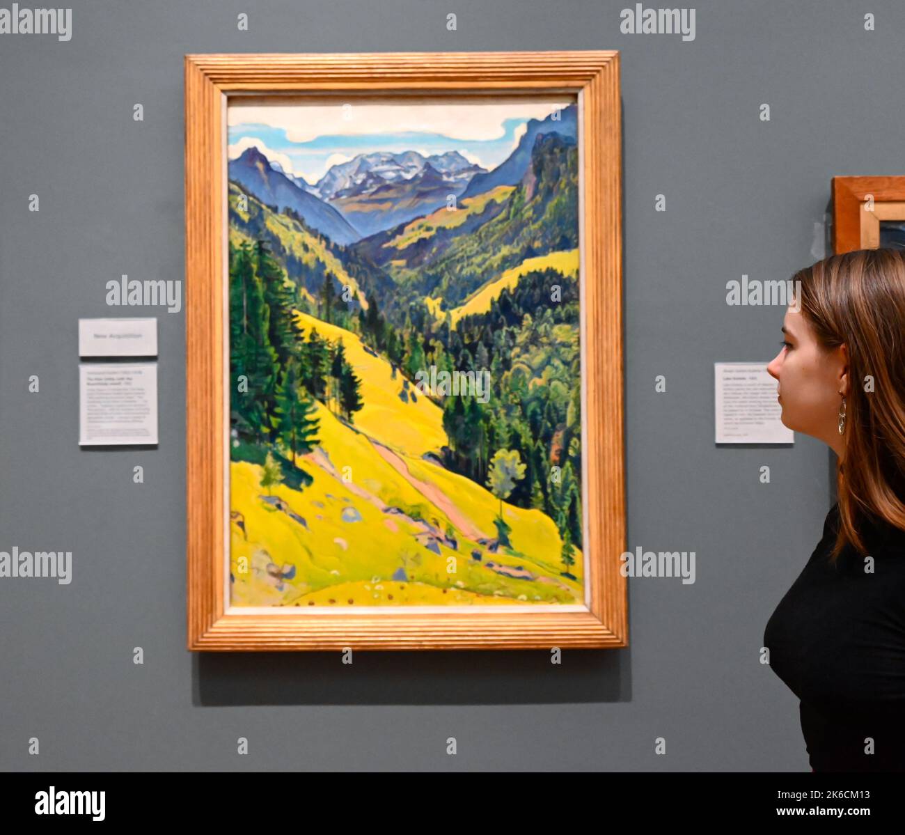 The Kien Valley with the Bluemlisalp massif, the first painting by ...