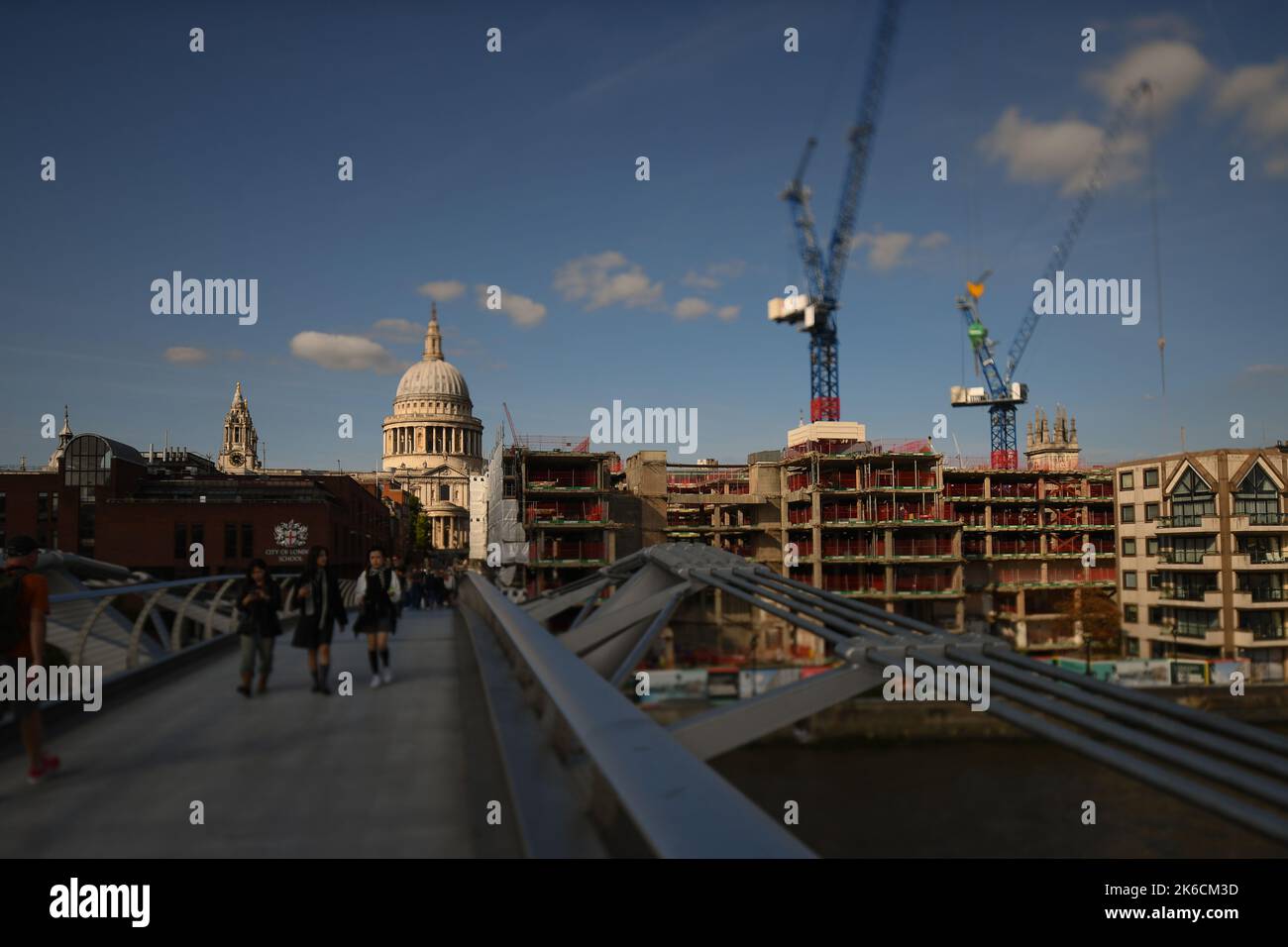 One Millennium Bridge construction site for a new sustainable office ...