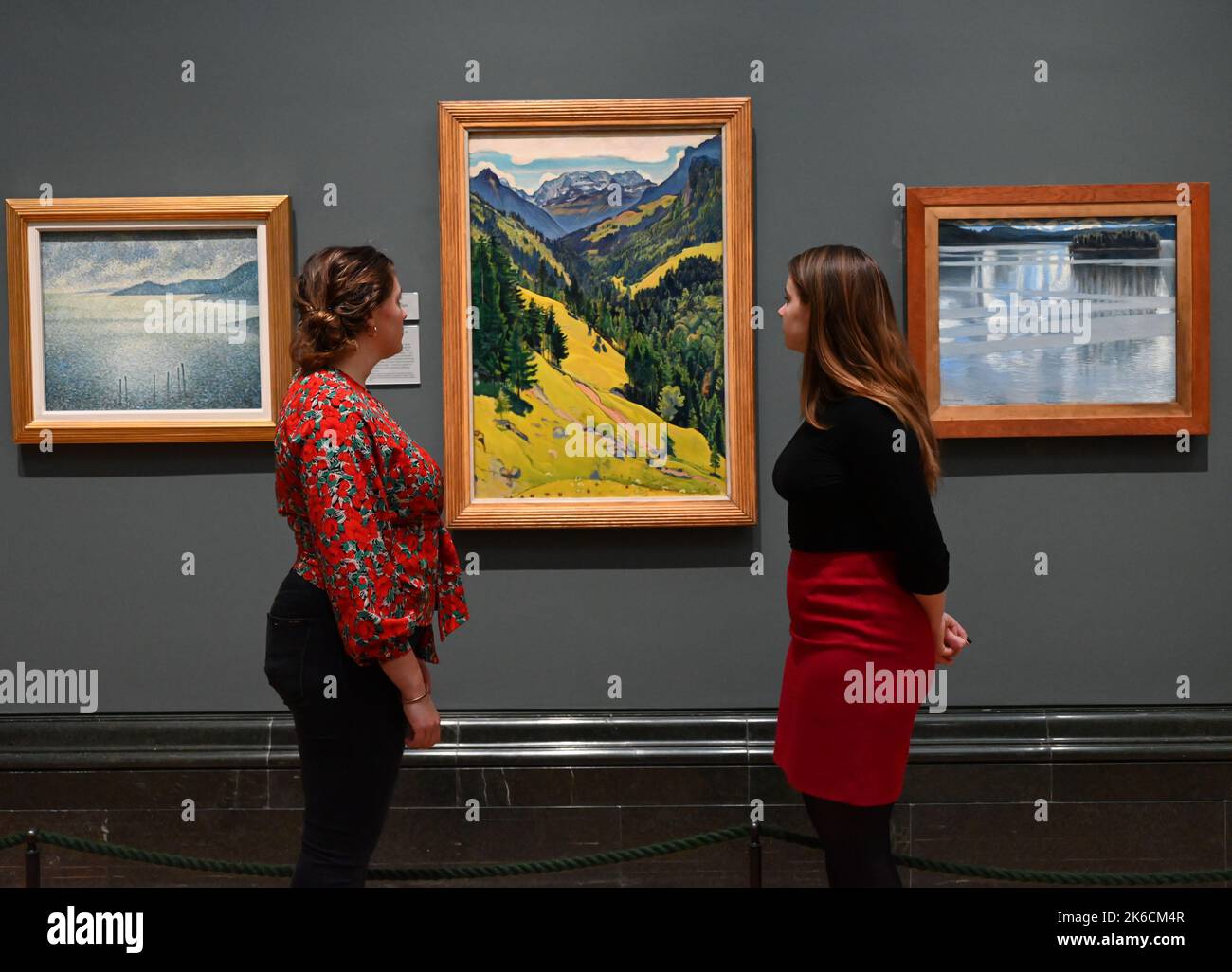 The Kien Valley with the Bluemlisalp massif, the first painting by ...