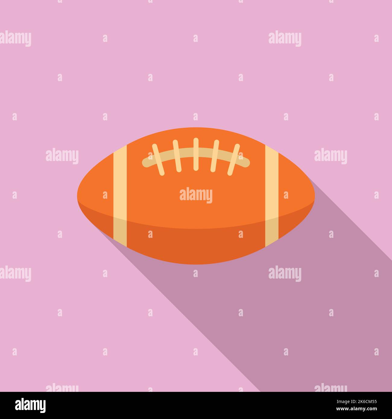American football ball icon flat vector. Active sport. Body run Stock ...