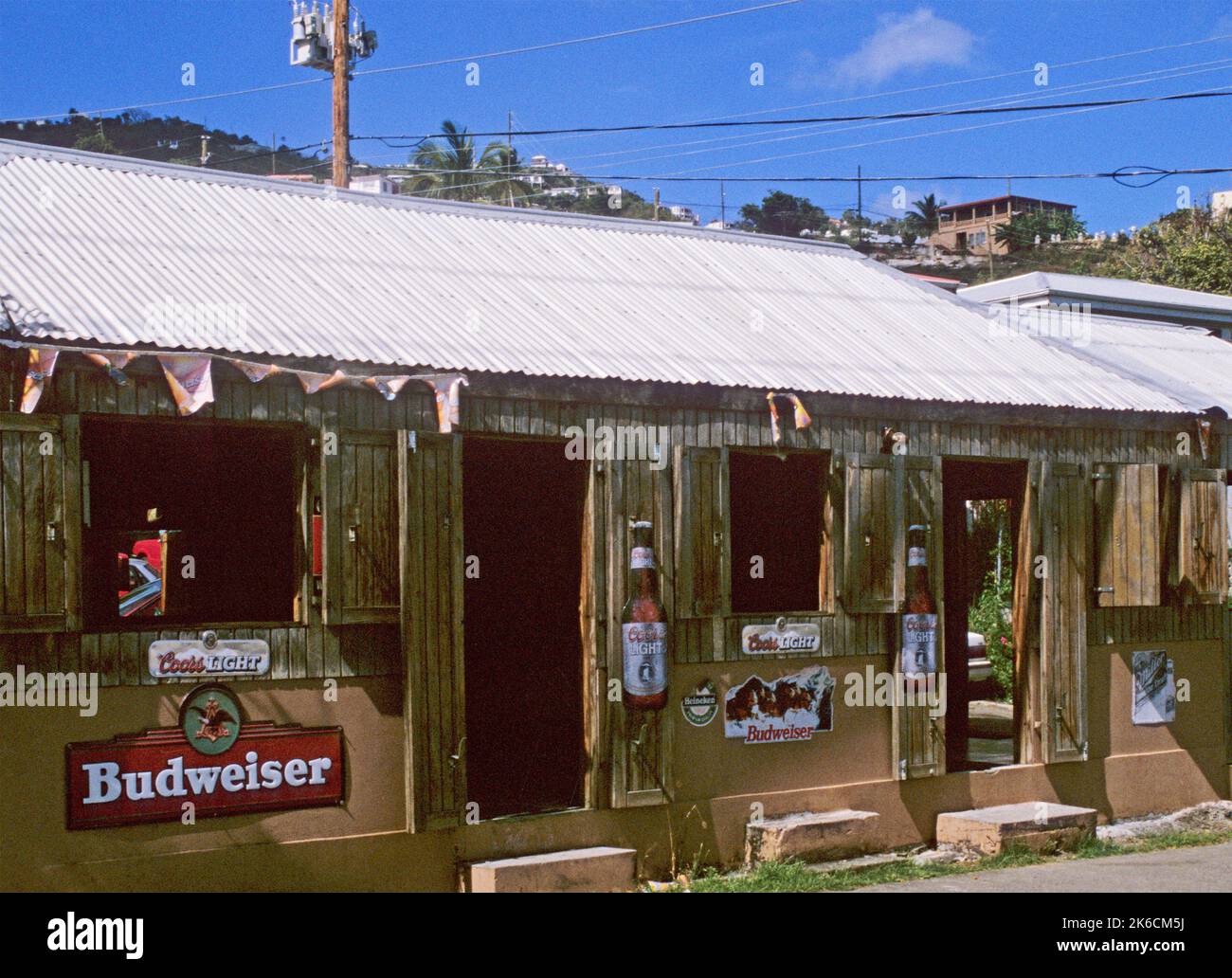 a grunge bar in Charlotte Amalie, St Thomas island, American Virgin ...
