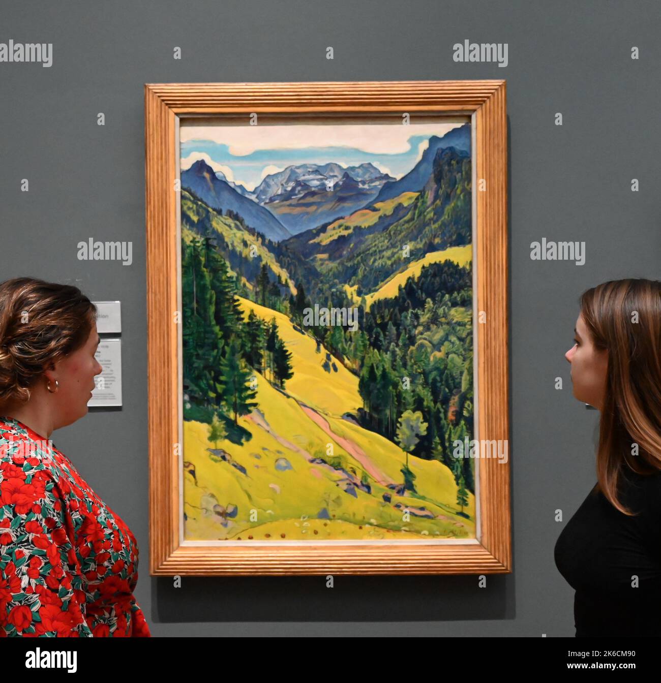 The Kien Valley with the Bluemlisalp massif, the first painting by ...