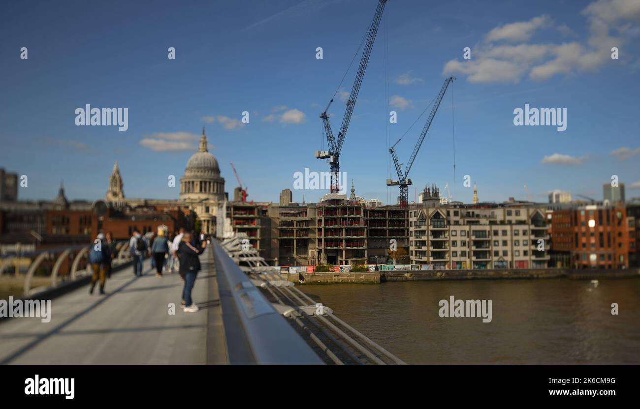 One Millennium Bridge construction site for a new sustainable office ...