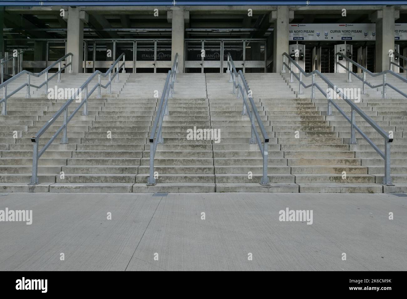 Stairs of Gewiss stadium where Atalanta football team plays ...