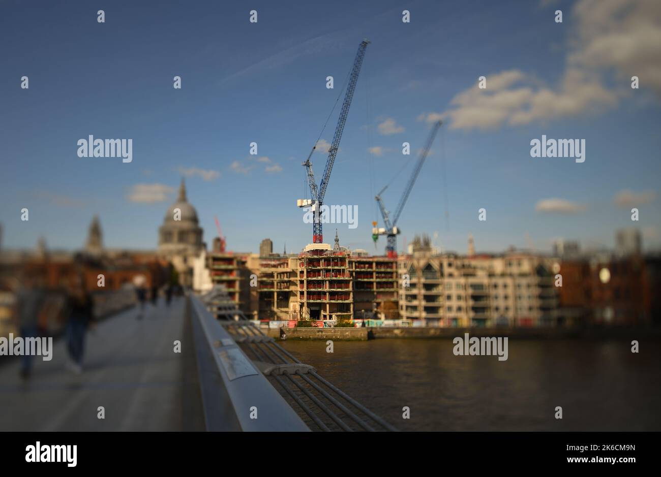 One Millennium Bridge construction site for a new sustainable office ...