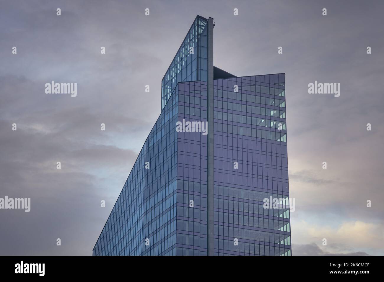 One of the buildings of The Warsaw Hub complex in Warsaw, capital of ...