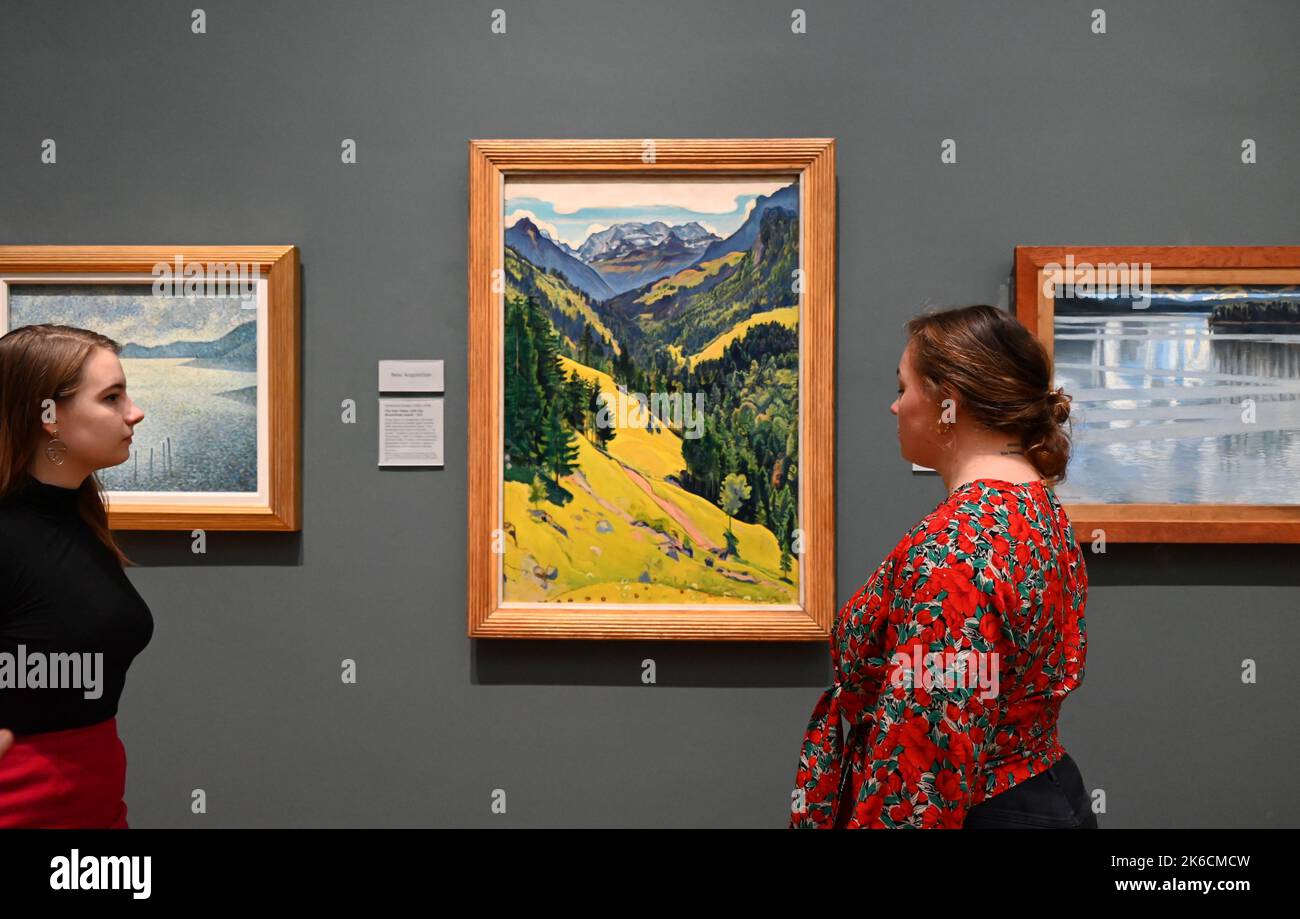 The Kien Valley with the Bluemlisalp massif, the first painting by ...