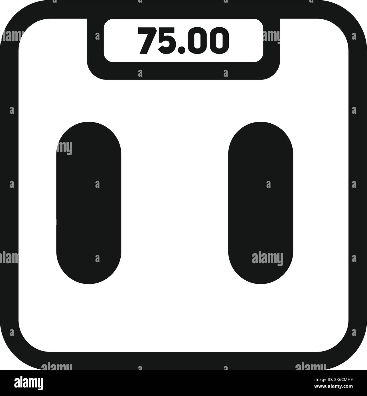 Sport scales icon simple vector. Exercise healthy. Person fit Stock ...