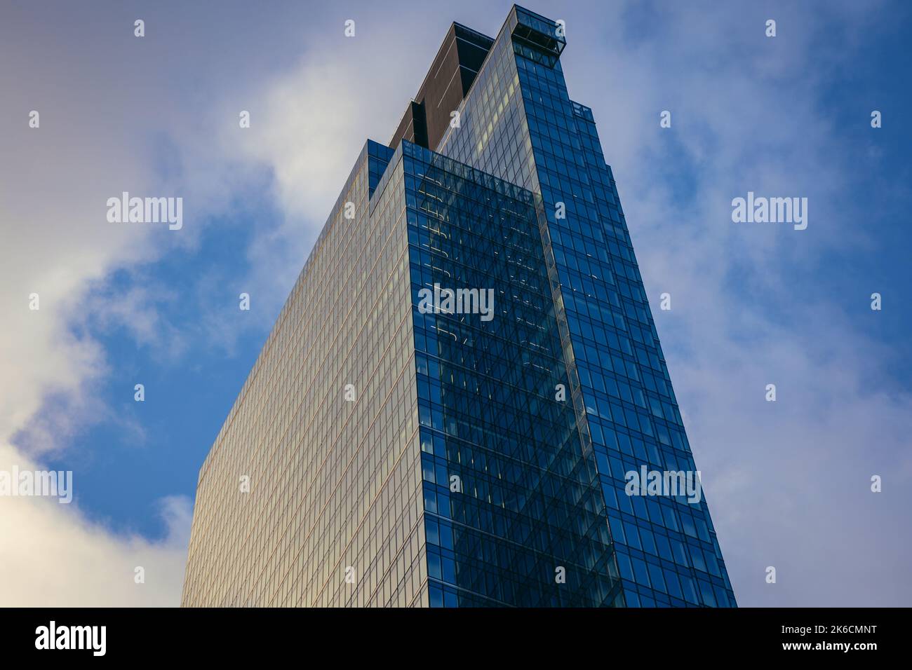 Warsaw UNIT office skyscraper in Warsaw, capital of Poland Stock Photo ...