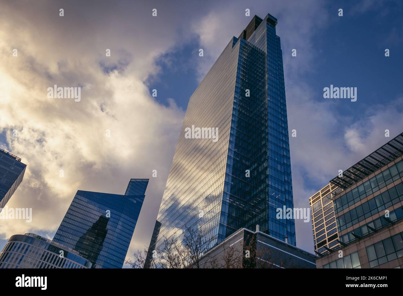Warsaw UNIT office skyscraper in Warsaw, capital of Poland, with the ...
