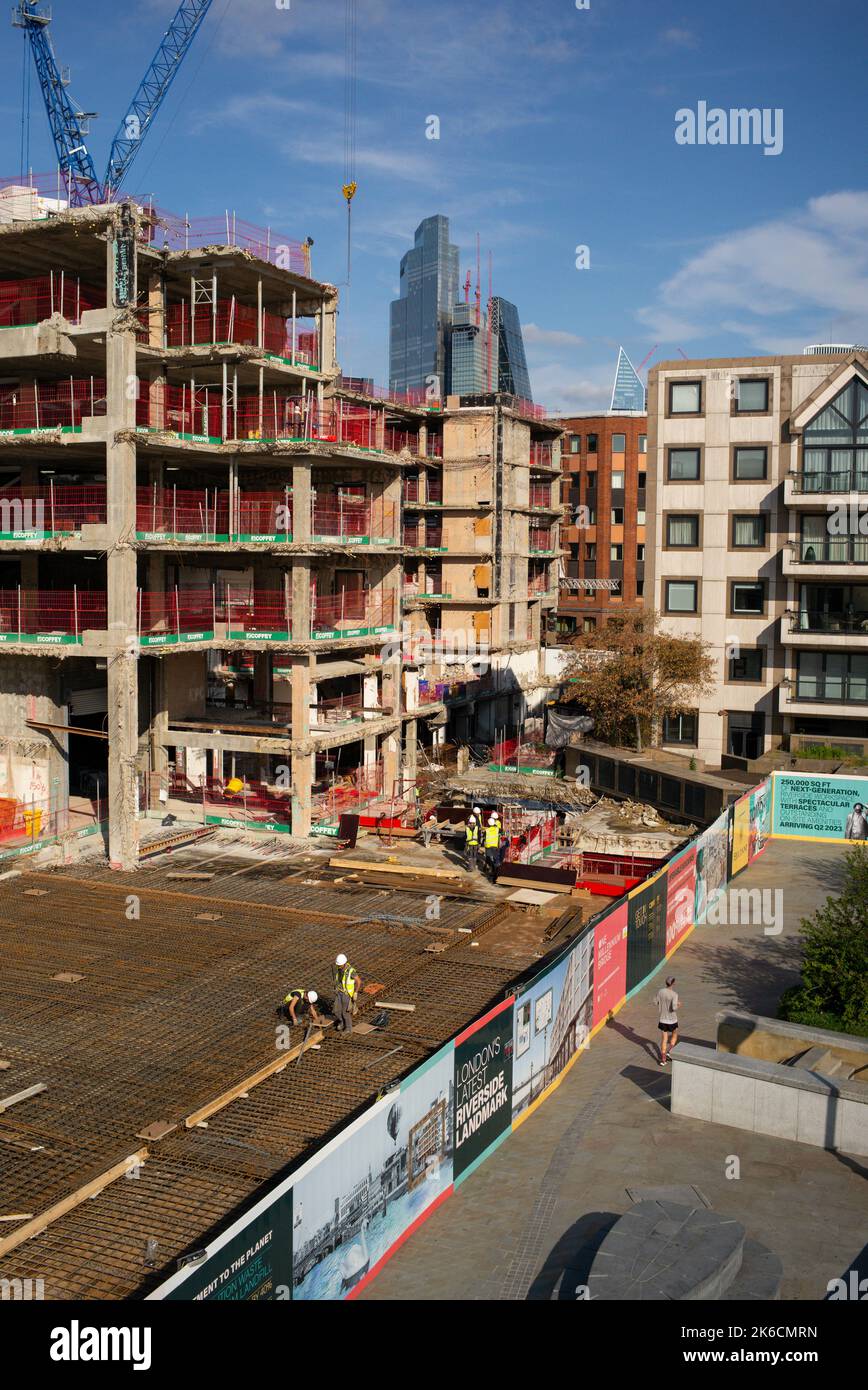 Construction site of One Millennium Bridge a new development of ...