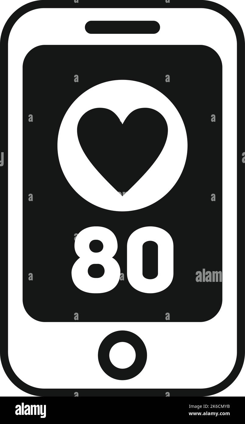 Fitness phone app icon simple vector. Sport exercise. Health sport ...