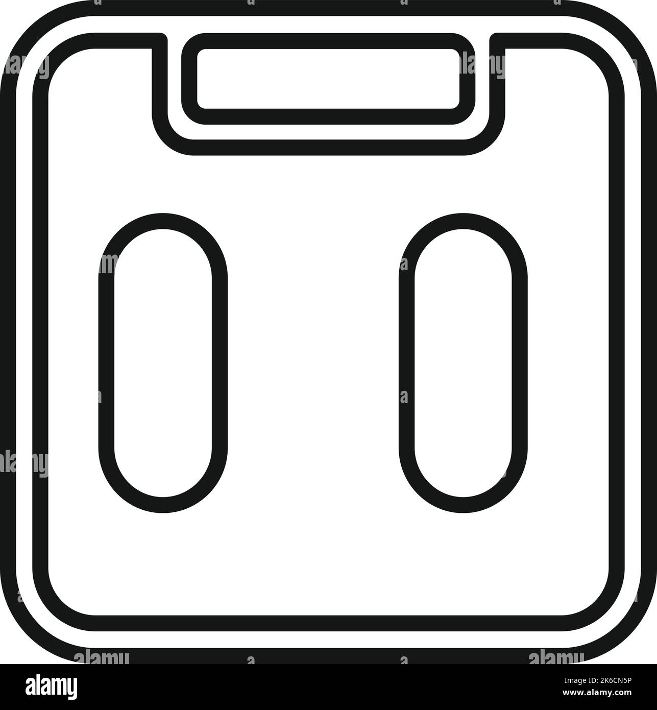 Sport scales icon outline vector. Exercise healthy. Person fit Stock ...