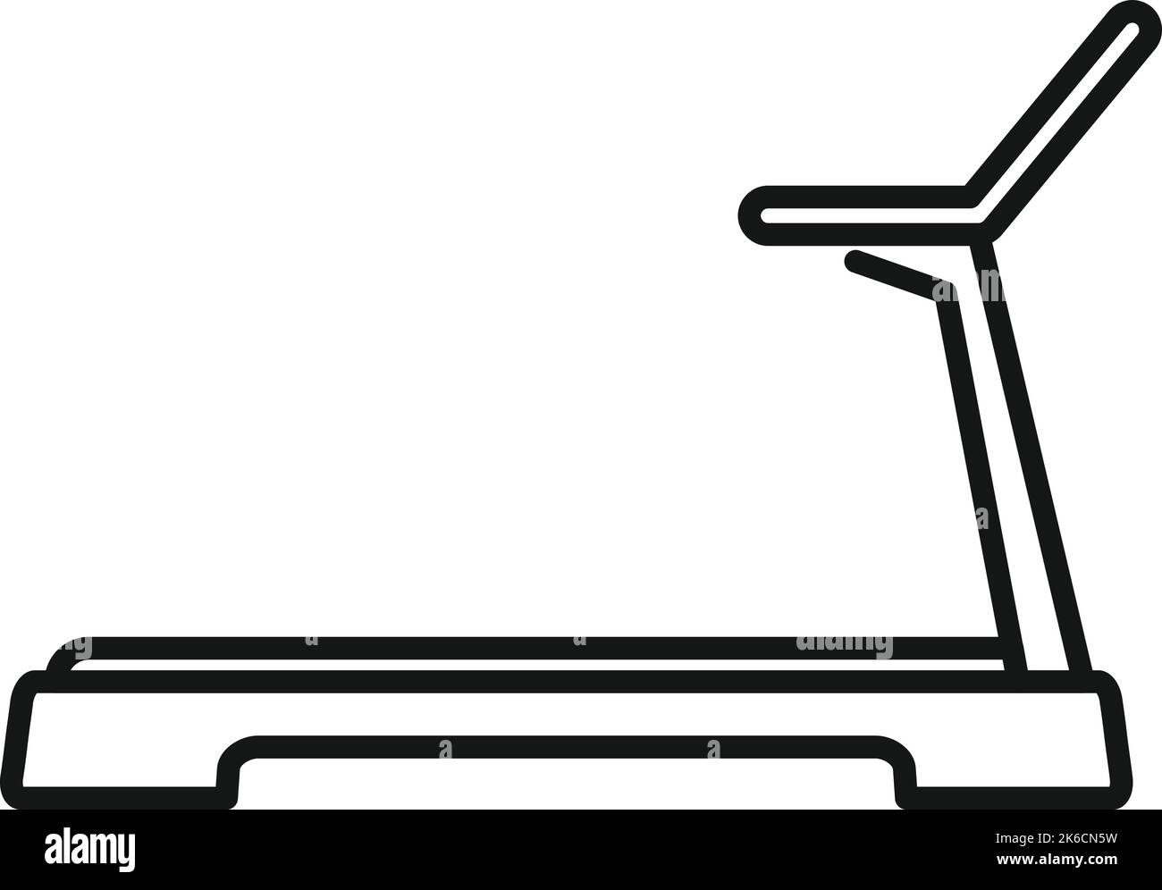 Treadmill icon outline vector. Active fitness. Fit workout Stock Vector ...