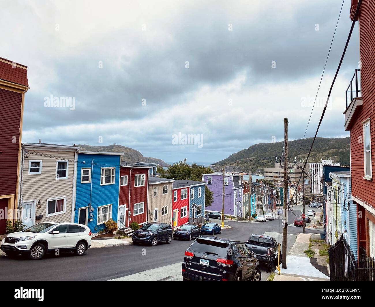 The colorful houses of St. John's, Newfoundland, East Canada Stock ...