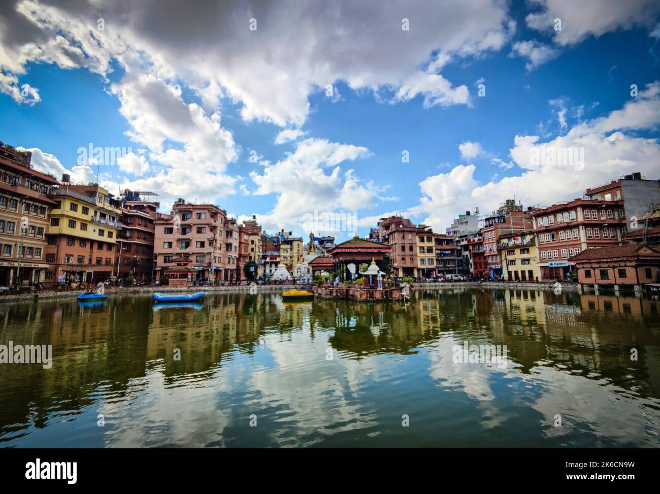 Lalitpur, Bagmati, Nepal. 13th Oct, 2022. People enjoy riding boats at ...