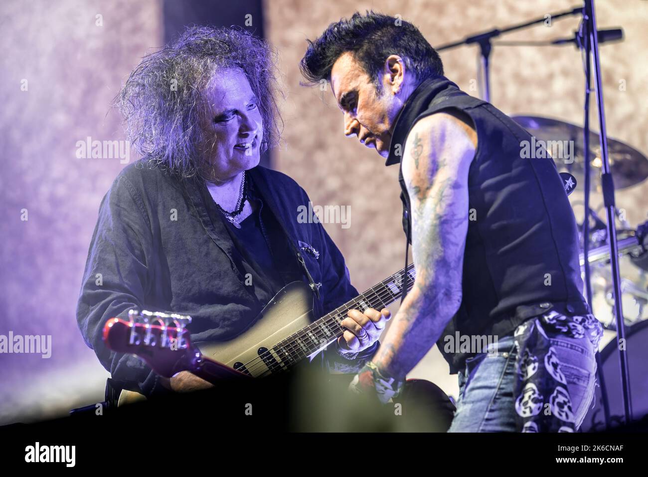 Oslo, Norway. 12th Oct, 2022. The English rock band The Cure performs a live concert at Oslo ...