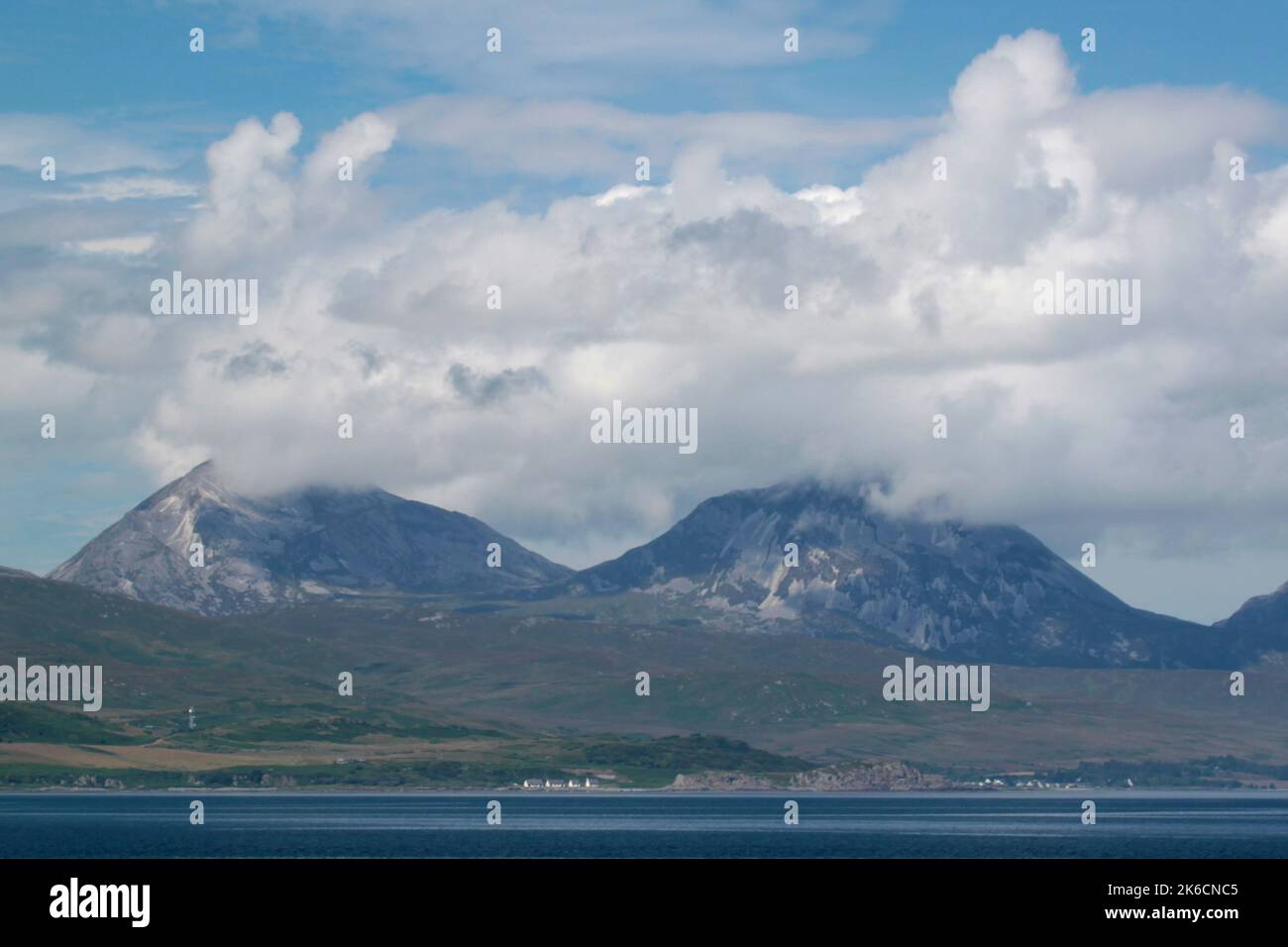 Paps of Jura with Cumulus Clouds, Jura, Hebrides, Inner Hebrides, Inner ...