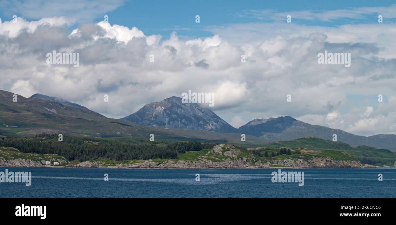 Paps of Jura seen from the Sea, Jura, Hebrides, Inner Hebrides, Inner ...