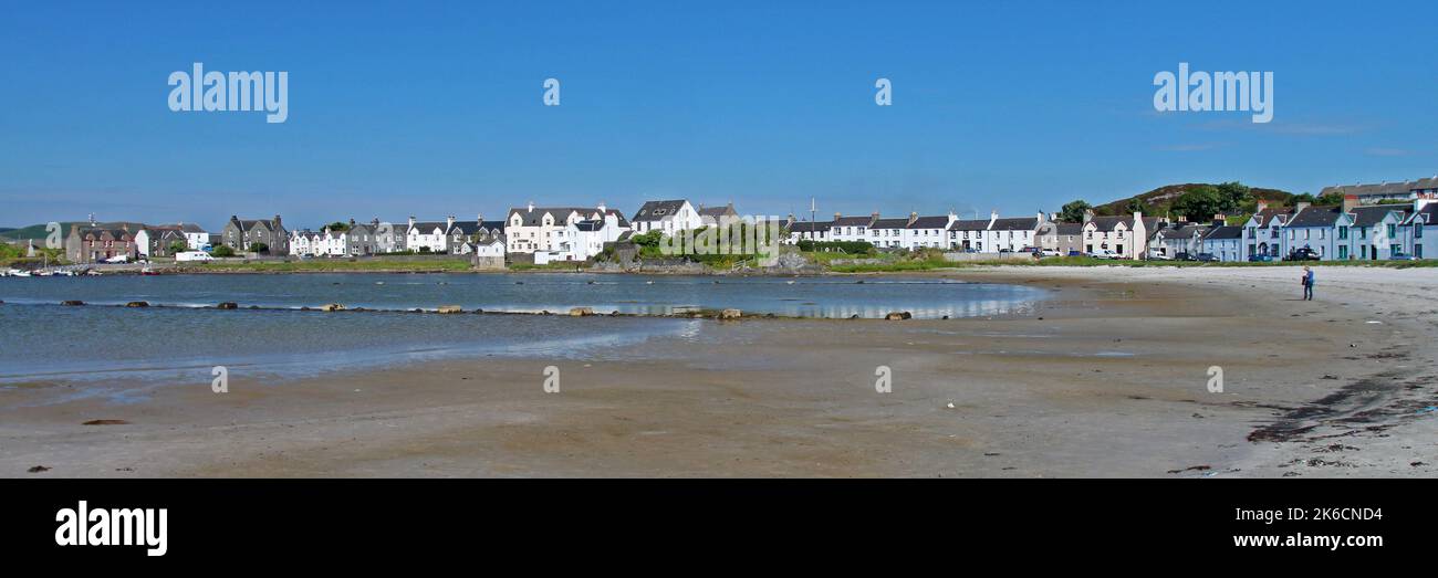 Port Ellen built around Leodamais Bay, Islay, Hebrides, Inner Hebrides ...