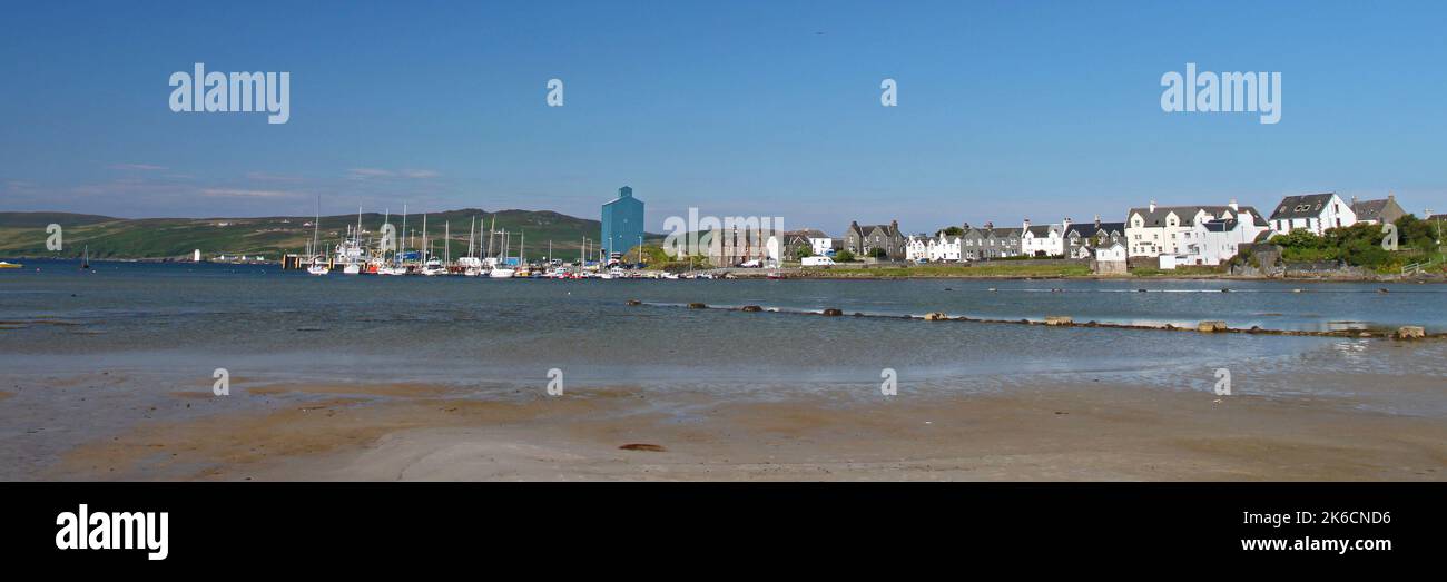Loch Leódamais Panorama, Port Ellen, Islay, Hebrides, Inner Hebrides ...