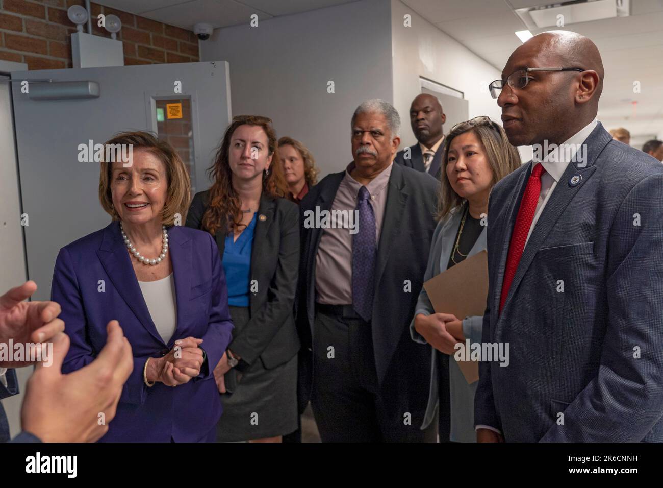 House Speaker, U.S. Representative Nancy Pelosi (D-CA) tours facilities ...