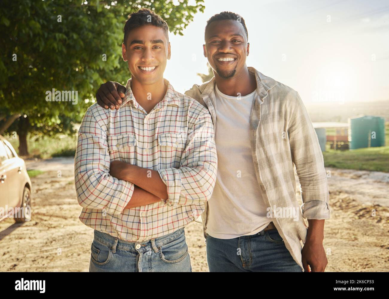 Portrait two diverse people farming hi-res stock photography and images ...