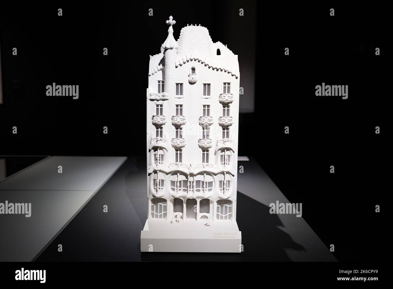 Casa Batllo model in Barcelona seen in the Gaudí exhibition, an ...