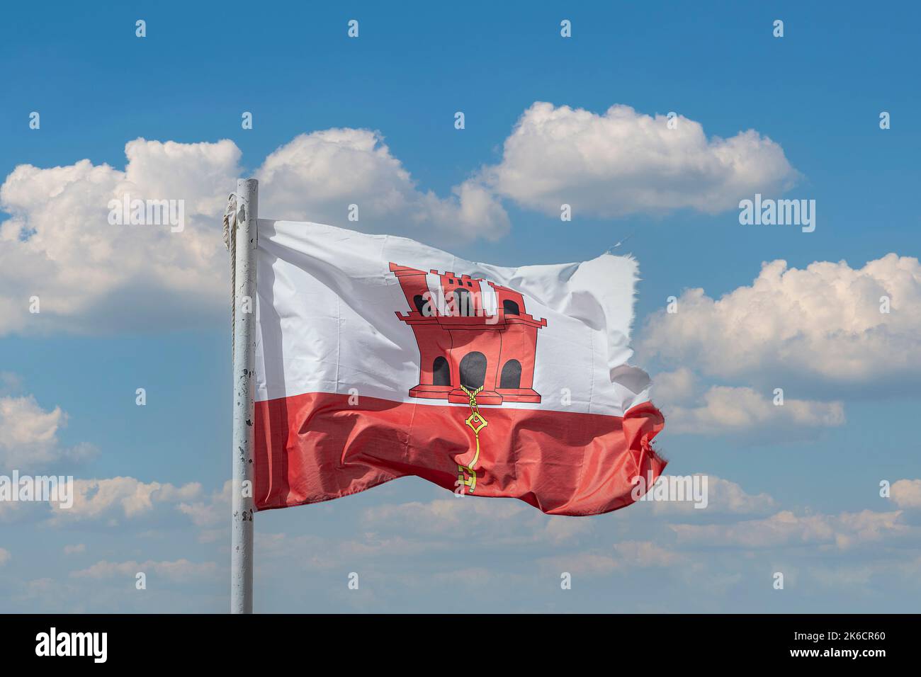 Gibraltar flag hi-res stock photography and images - Alamy