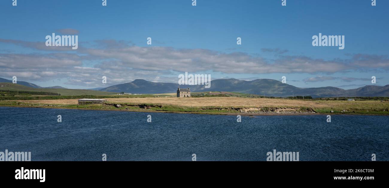 Dilapidated and abandoned house on the coast of Dooriel, Ballycroy, co ...