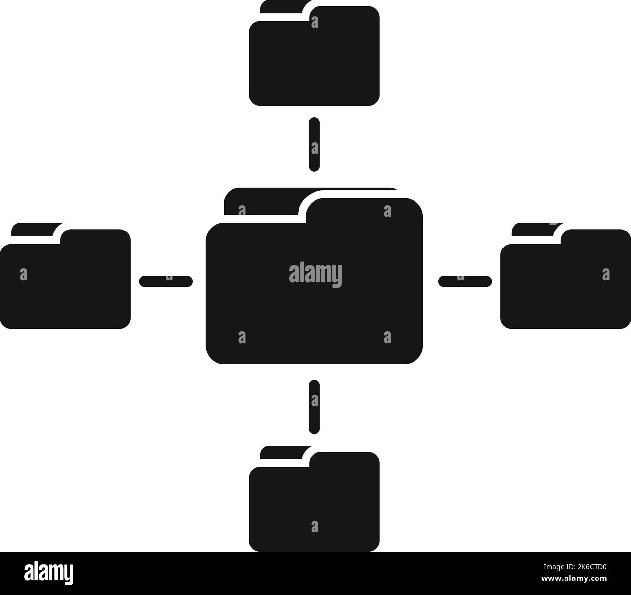 Folder database icon simple vector. Customer data. Client software Stock Vector Image & Art - Alamy