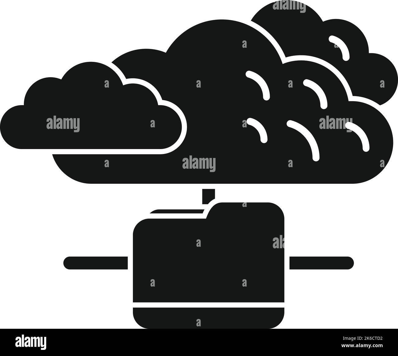 Database cloud icon simple vector. Platform system. Client access Stock Vector Image & Art - Alamy