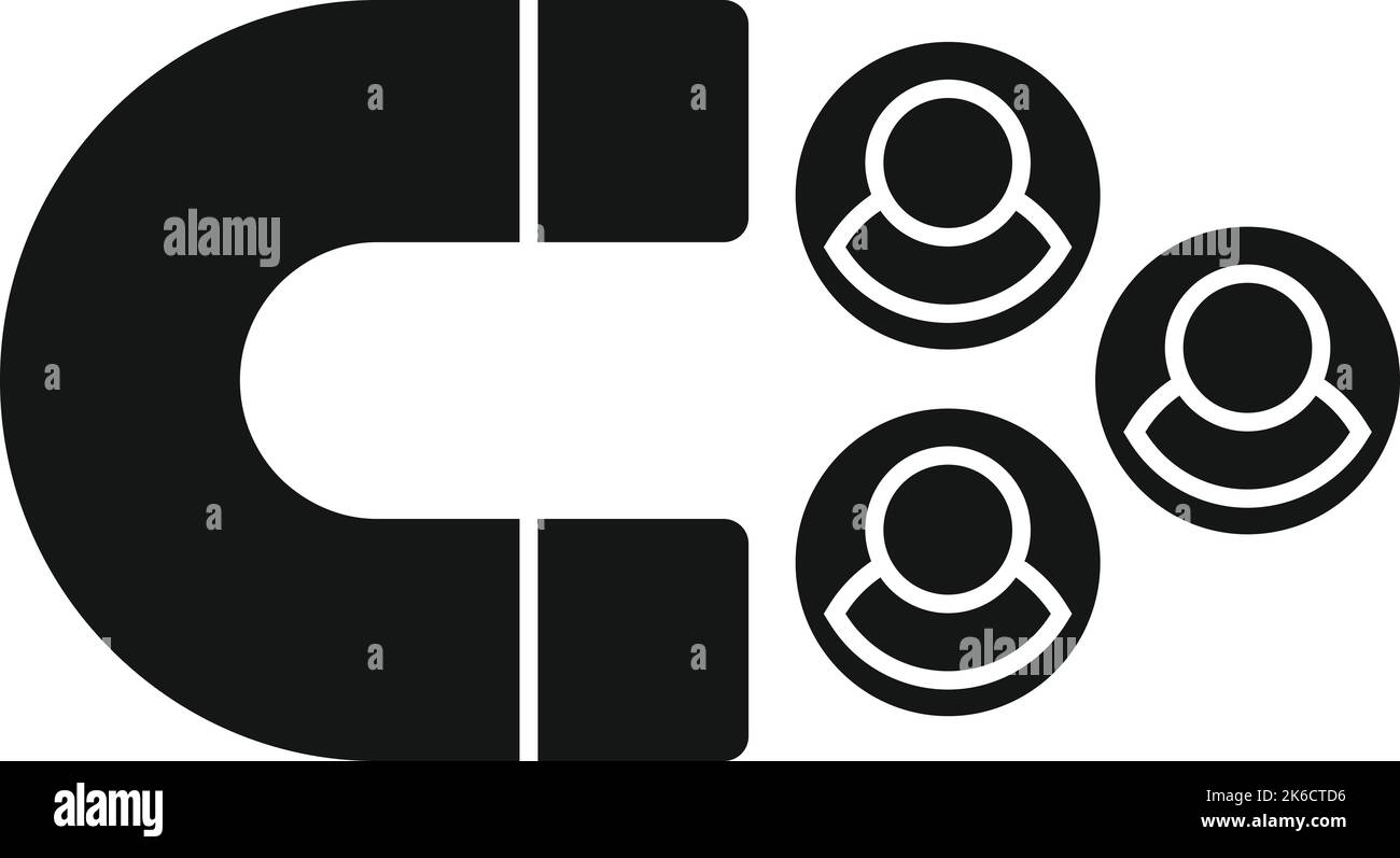 Magnet database icon simple vector. Software platform. Client access Stock Vector Image & Art ...