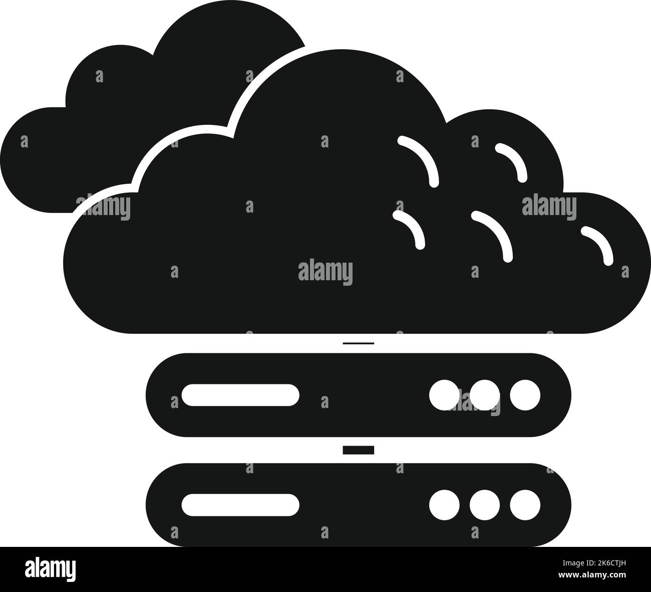 Cloud data icon simple vector. Crm database. Software consumer Stock Vector Image & Art - Alamy