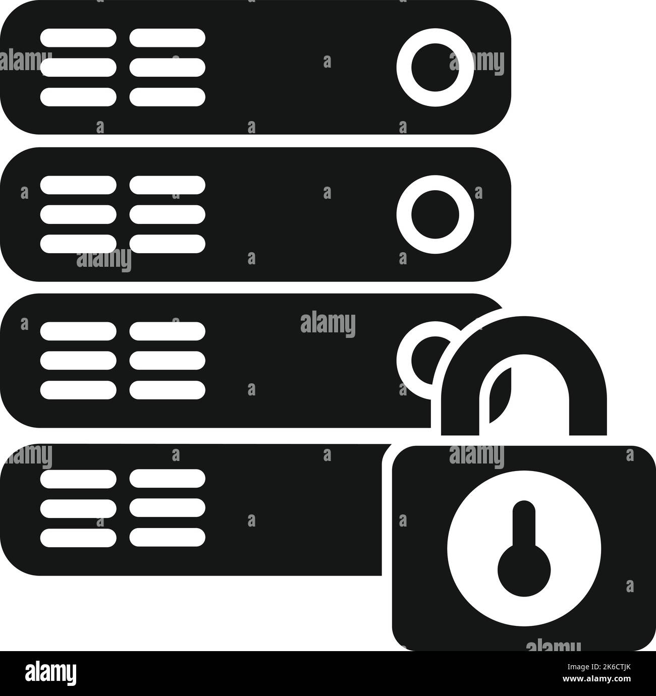 Locked data server icon simple vector. Platform system. Human access Stock Vector Image & Art ...