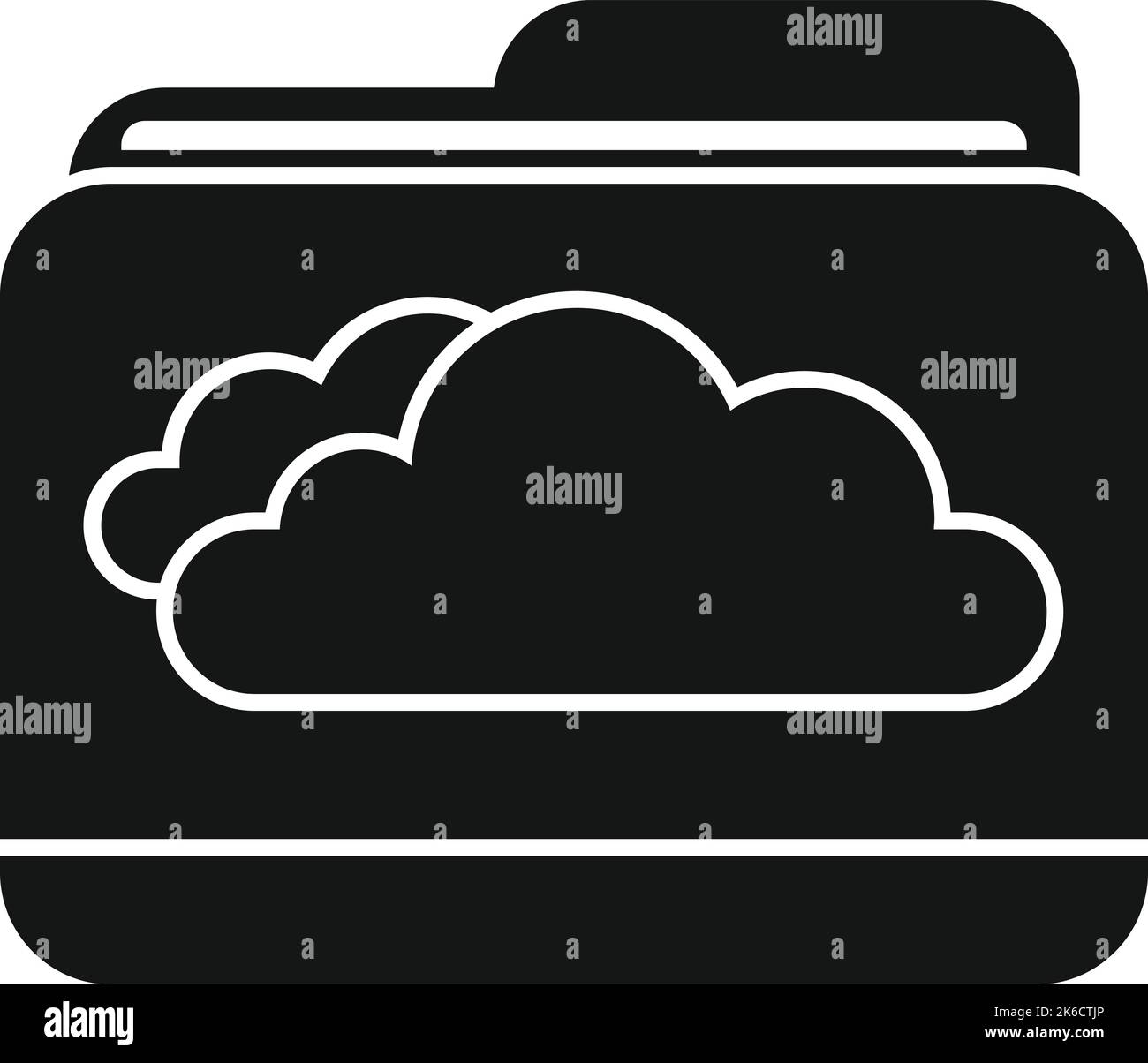 Access cloud folder icon simple vector. Data crm. System consumer Stock ...