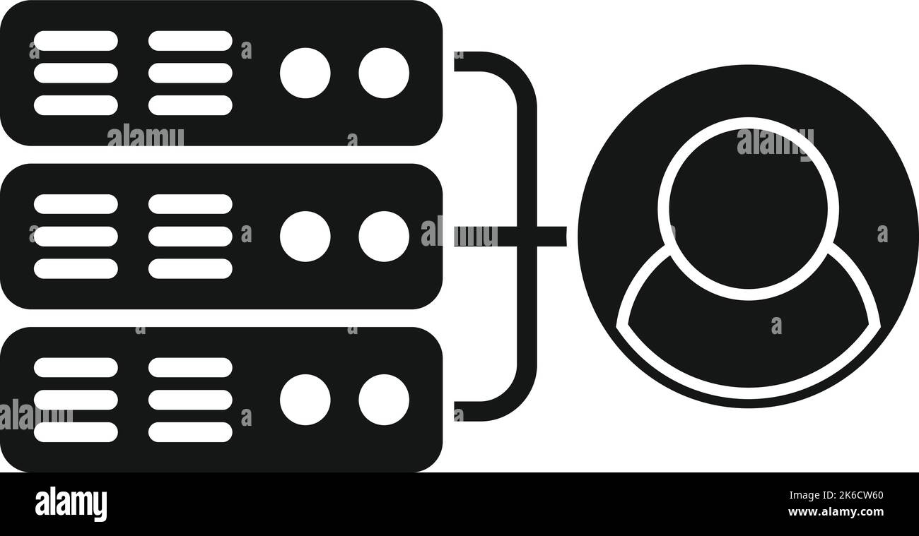 Server client icon simple vector. Platform system. Account strategy Stock Vector Image & Art - Alamy