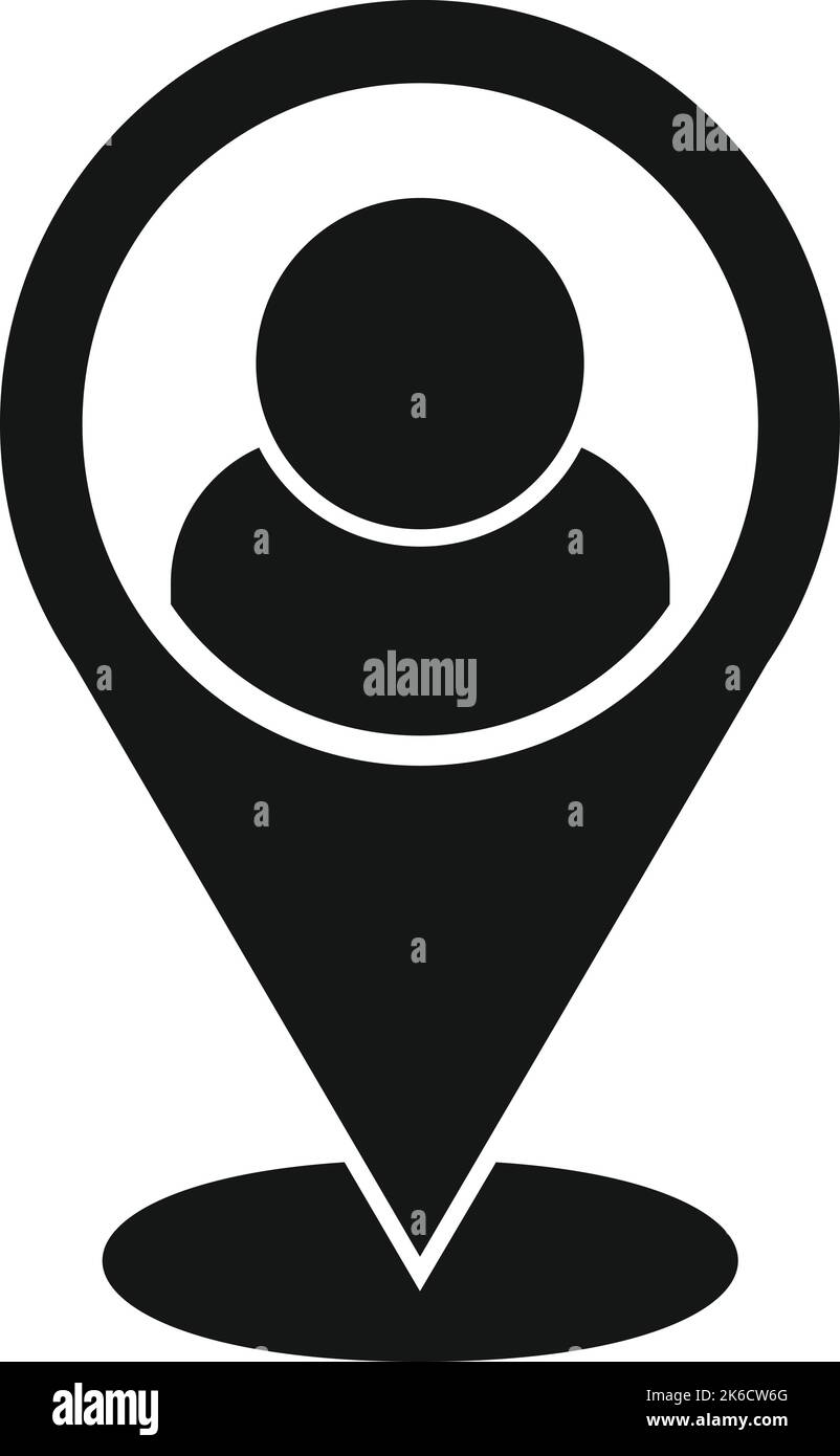 Database Location Icon Simple Vector Crm Data Client System Stock Vector Image And Art Alamy