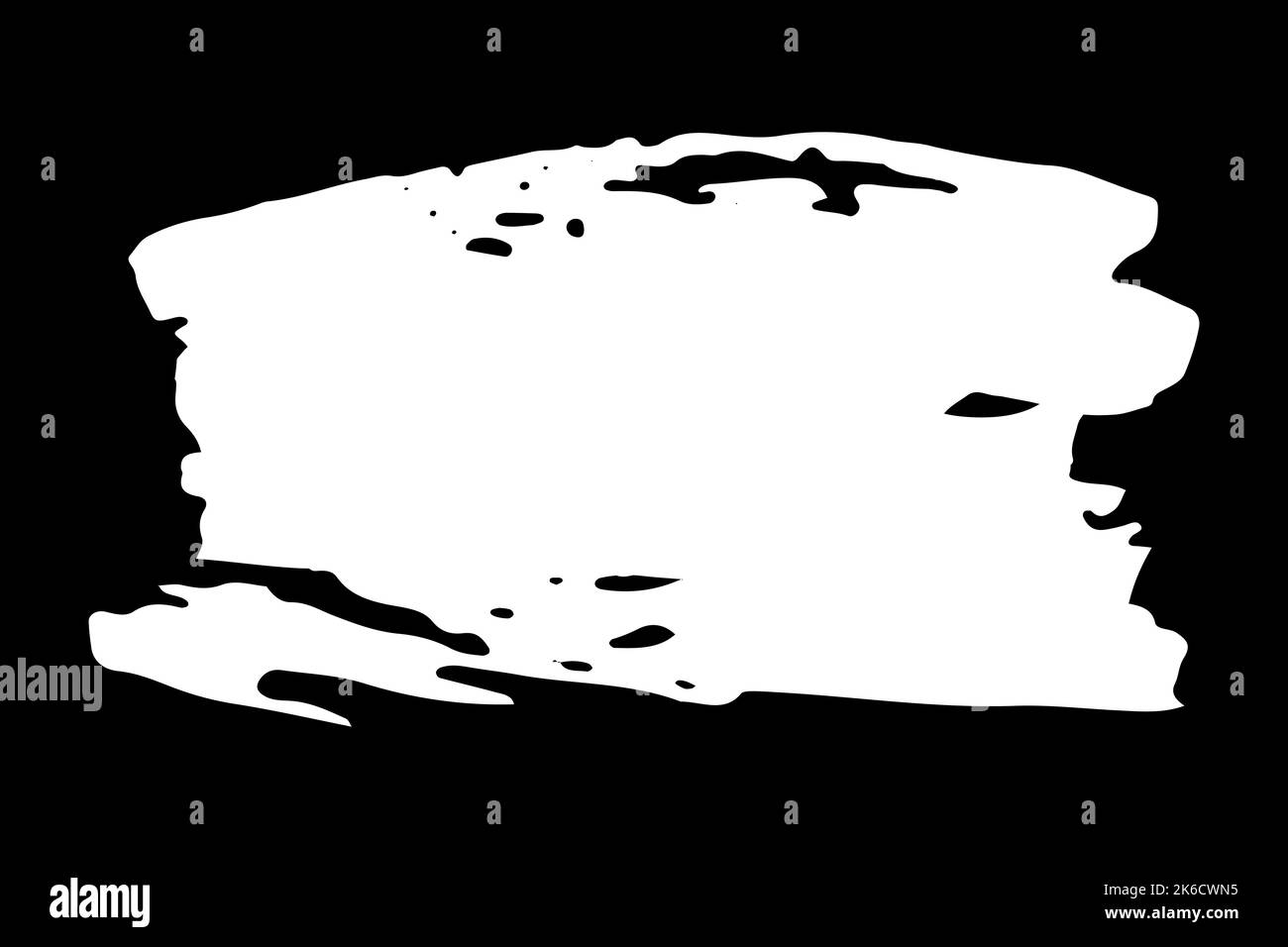 Rectangular banner hand painted with chalk on black background. Vector ...