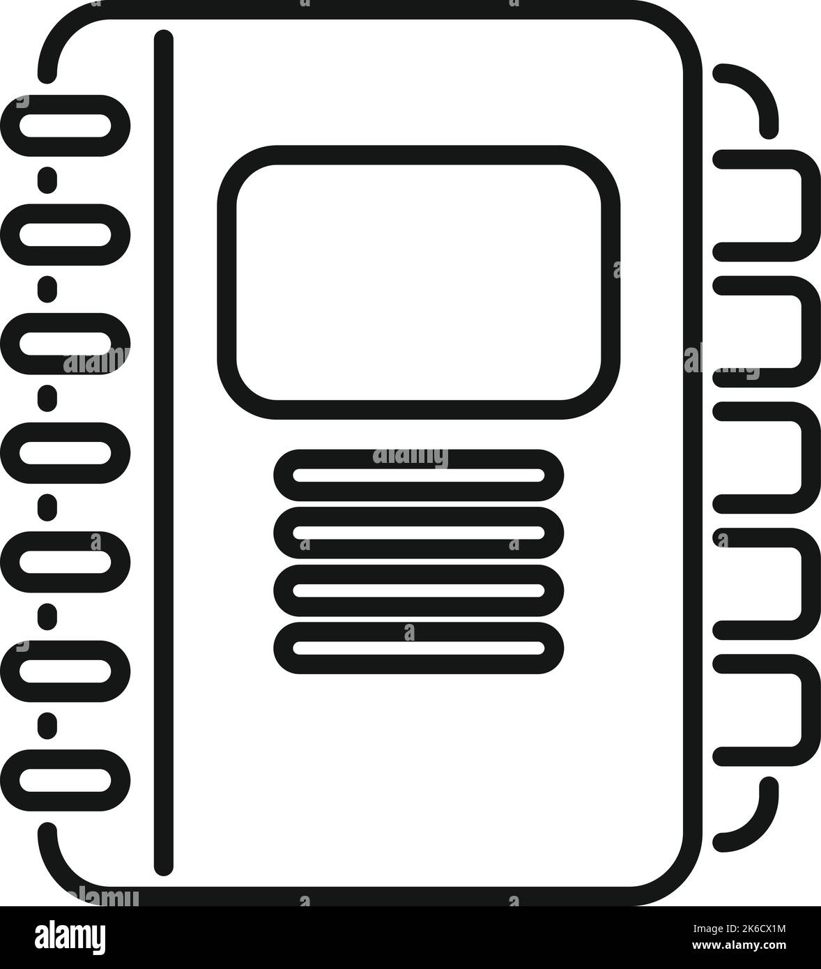 Folder social icon outline vector. System platform. Client custom Stock ...