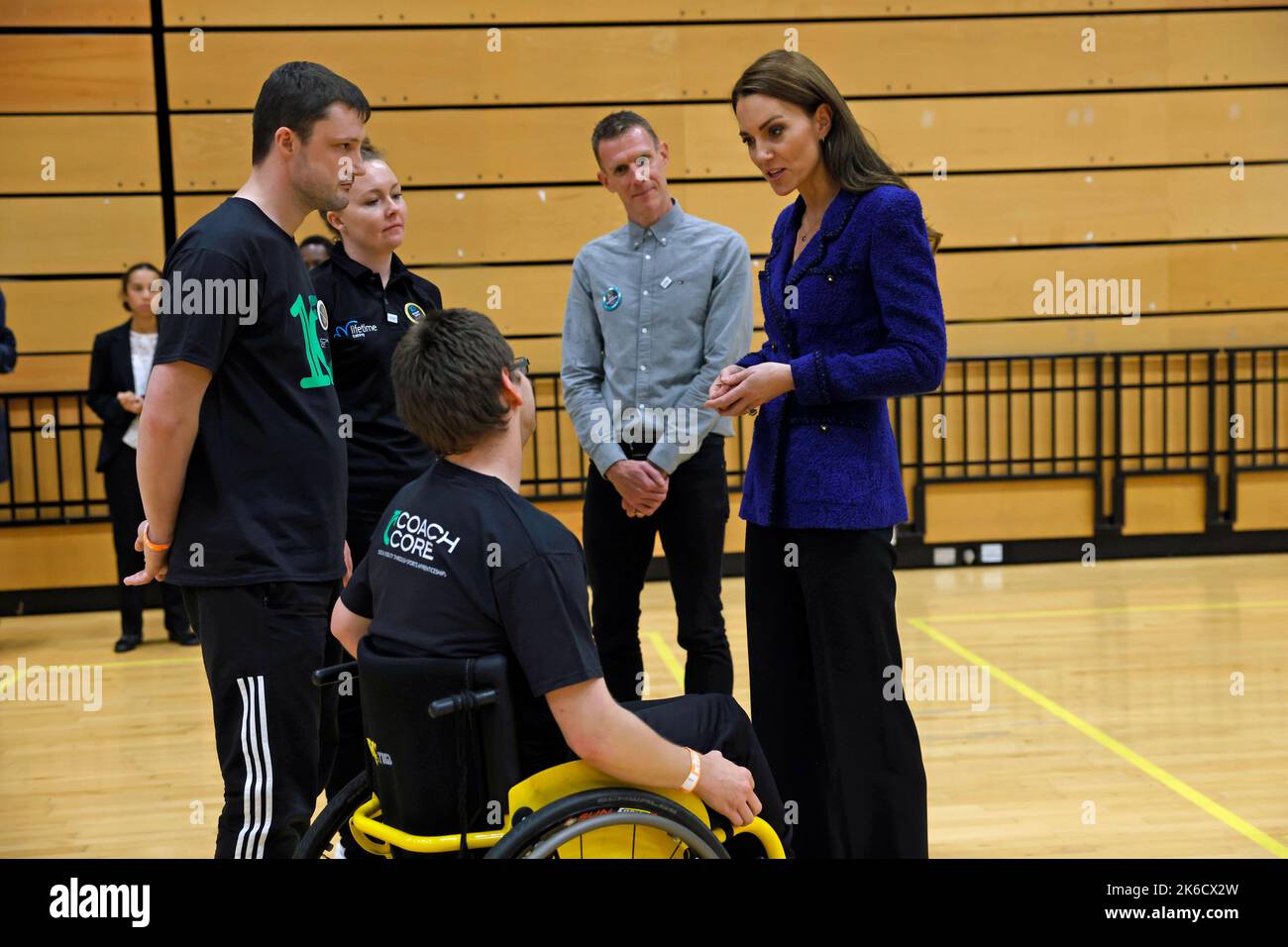 The Princess of Wales during a visit the Copper Box Arena in the Queen ...