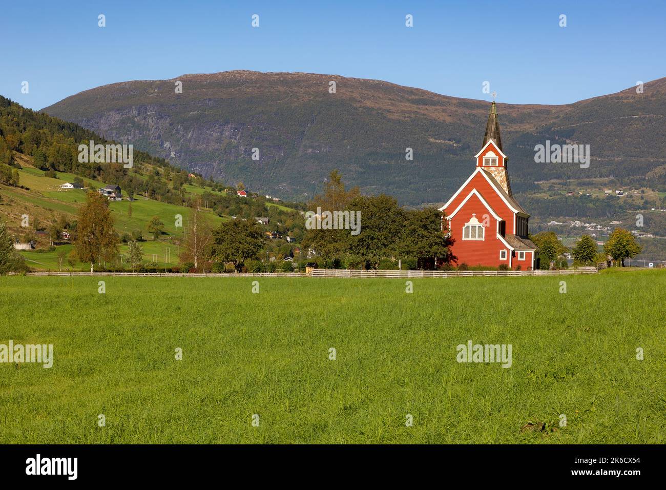 Olden New Church,Norway Stock Photo - Alamy
