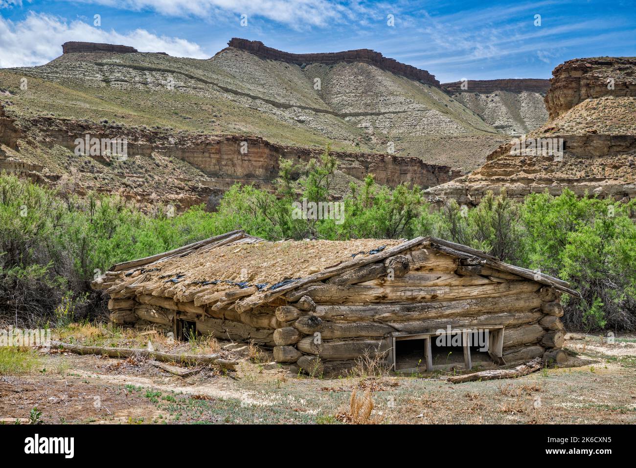 Historical shelter, built by Henry “Hank” Stewart, 1920s, at former ...