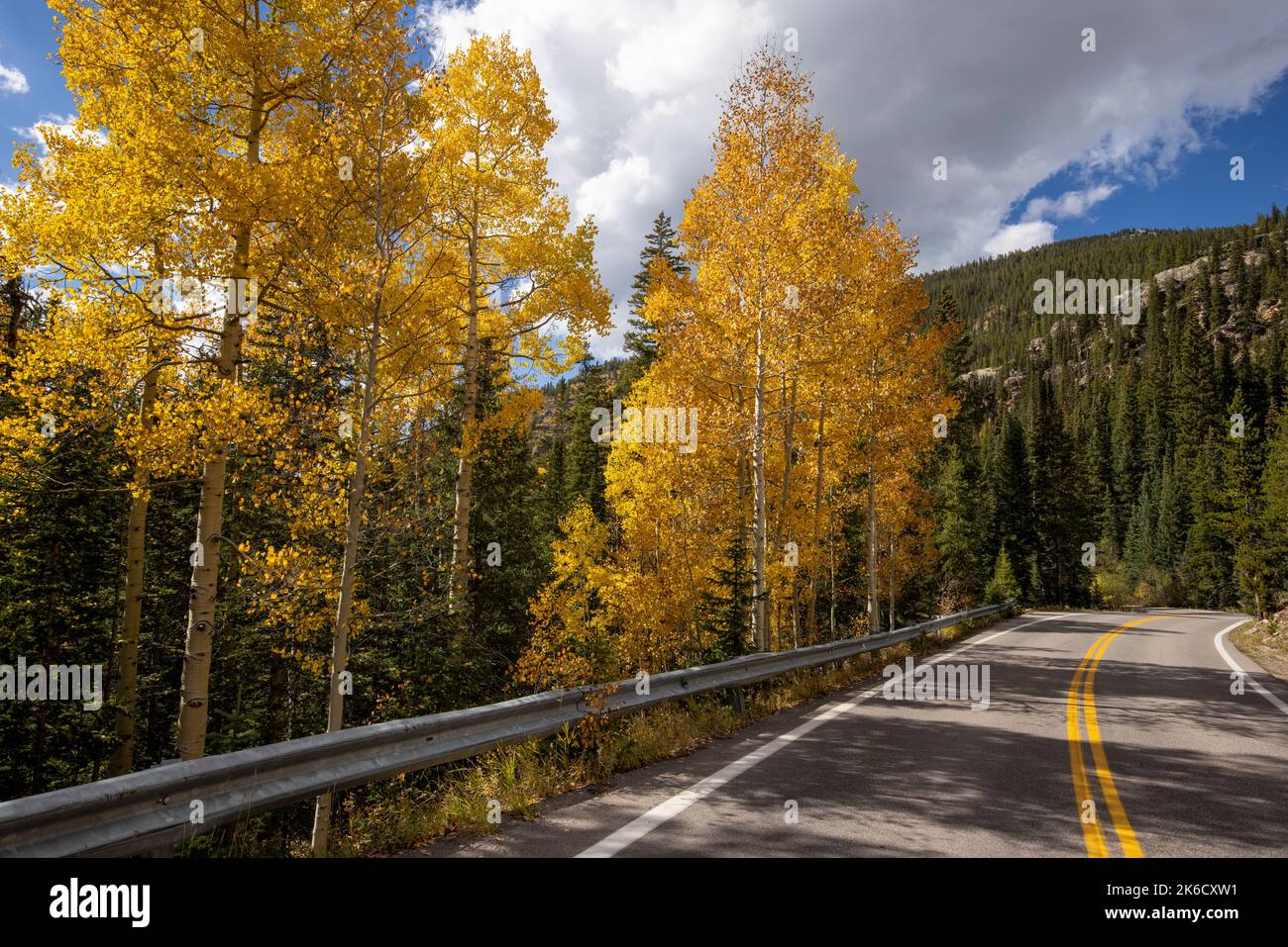 Independence pass on the Continental Divide in the Sawatch Range of the ...
